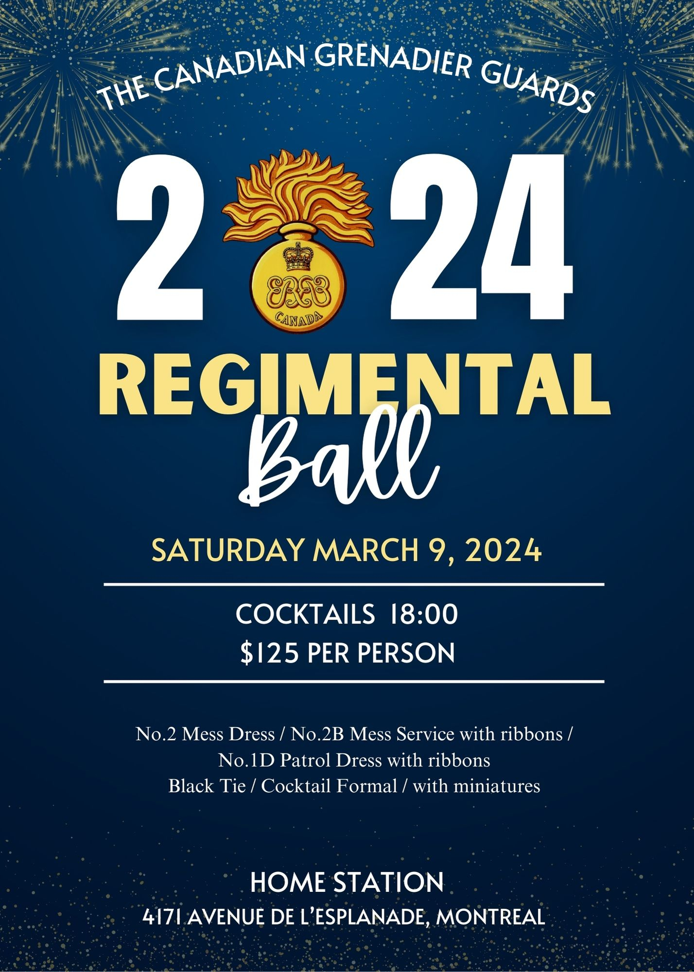 Regimental Ball 2024 Updated 02-29-24 / Bal Régimentaire 2024 mise à ...